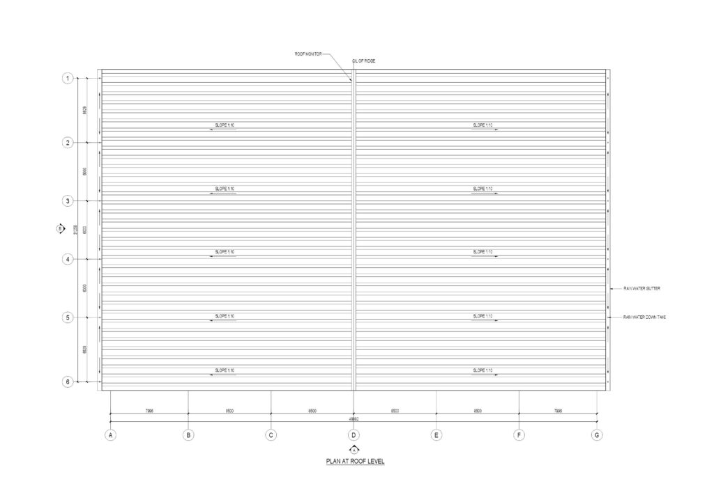 SHELTER WITH 25T CRANE DRAWING | PEB SHED