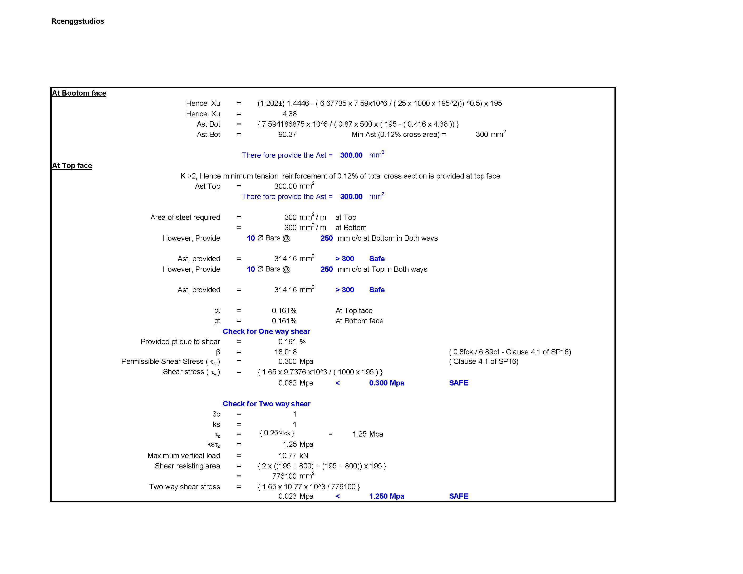 Design of Electrical Equipment Foundation