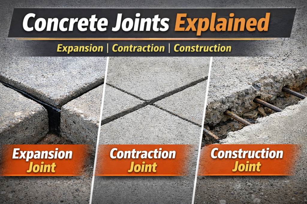 Expansion, Contraction and Construction Joints in Concrete for Civil Works