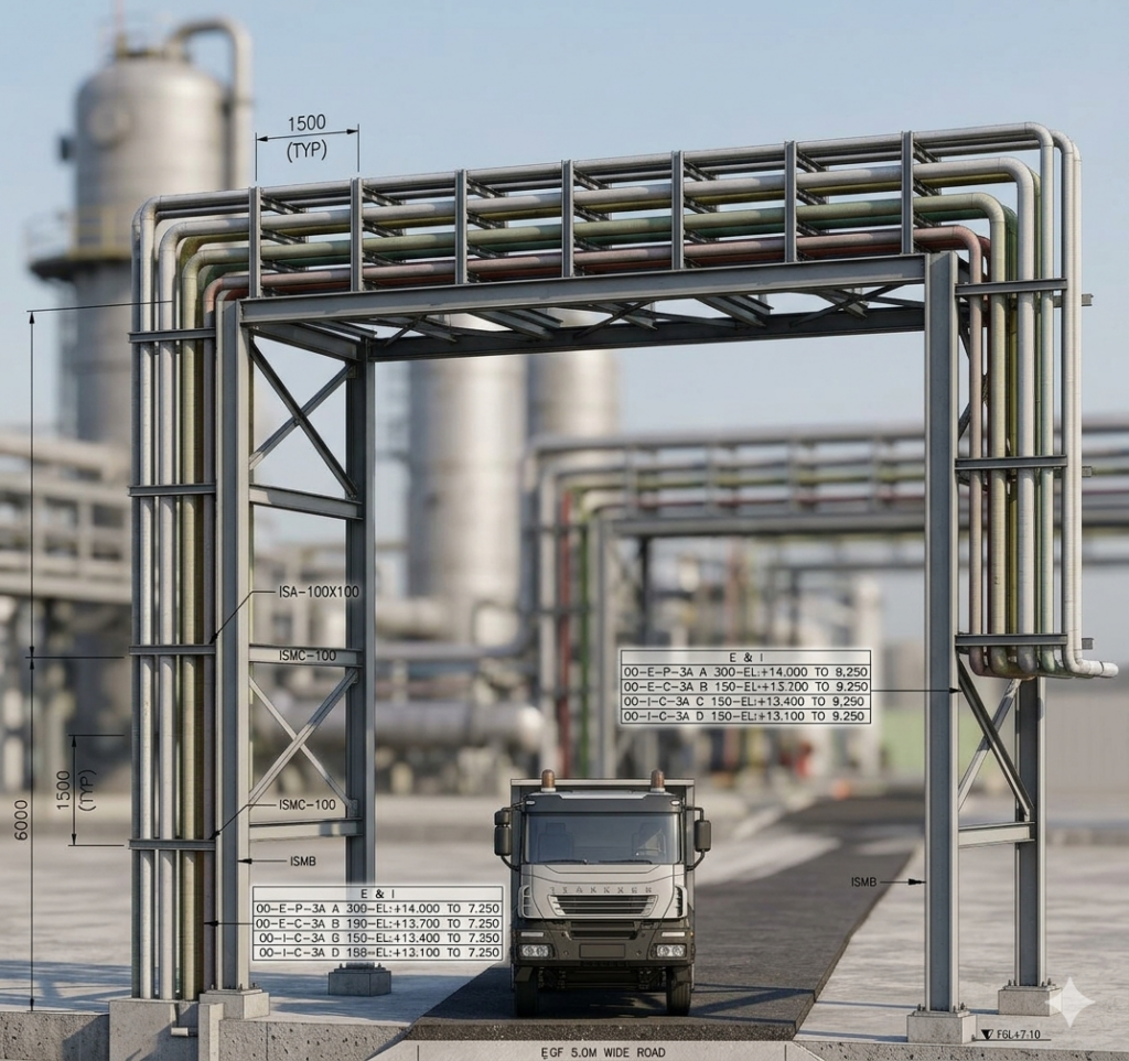 Cable Rack Structural Steel Detail and Design